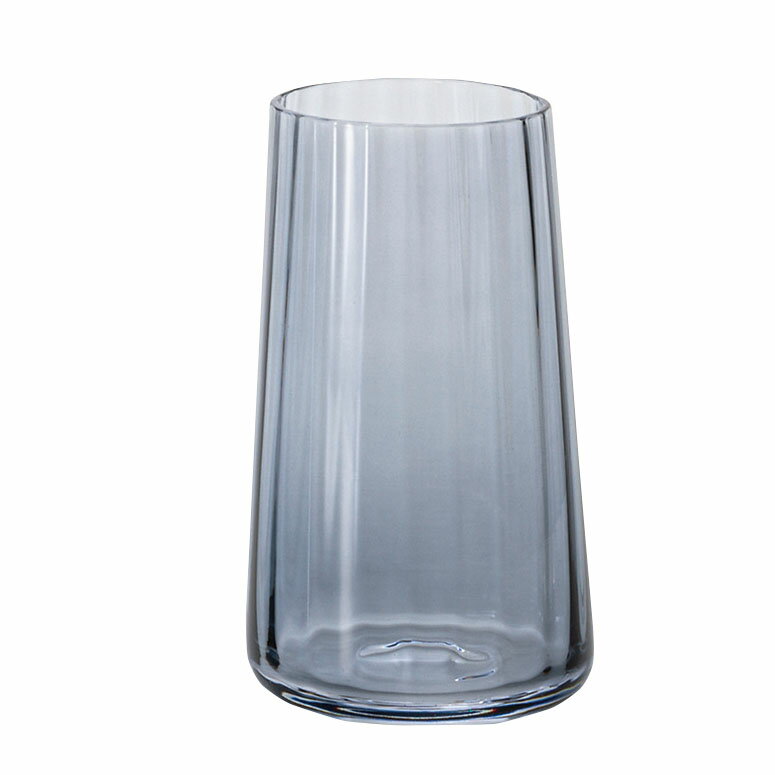 おしゃれなフォルムのガラス花瓶グレー色 お花をいれてないときも、置いてあるだけで美しいガラスベース 雰囲気を変えるのに最適です。 サイズ：Ф8xH13.5cm 素材：ガラス製 モニターの発色の具合によって実際のものと色が異なる場合があります...