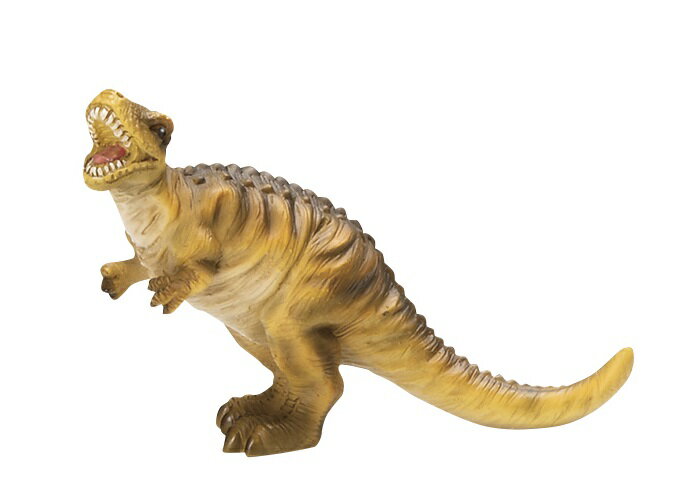 恐竜ミニチュア ティラノサウルス リアルで可愛い小さな恐竜の置物です。 お部屋のインテリアにも最適 また、多肉植物の横においても可愛いです。 サイズ：11x4xH7cm 素材：ポリレジン モニターの発色の具合によって実際のものと色が異なる場...