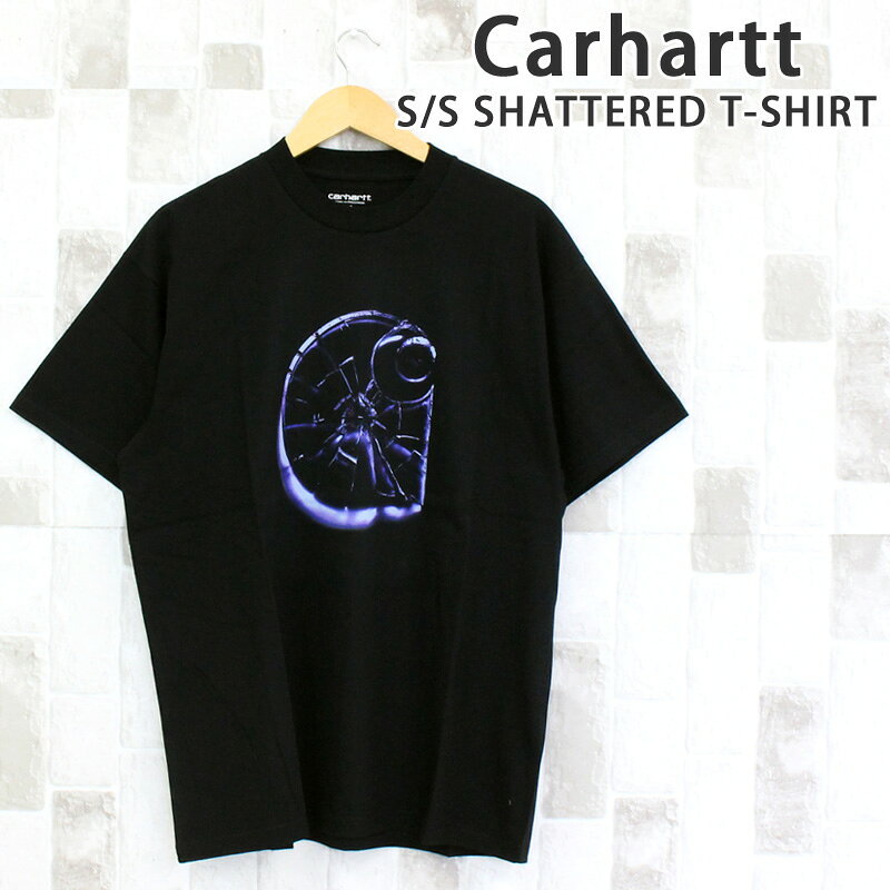 Carhartt WIP/カーハート ダブリューアイピー ワーク イン プログレス 「S/S Shattered T-Shirt」 インパクトあるグラフィックプリントが目を惹くクルーネックTシャツです。 ミッドウェイトのオーガニックコットン...