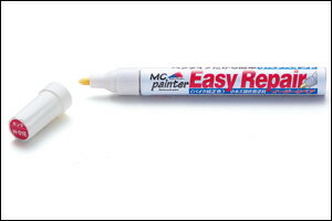 商品説明乾燥しづらく塗りやすいフェルトペンタイプのタッチアップペン「イージーリペア」！MCペインターのスプレー缶で重ね塗りが必要なキャンディ、パール、メタリックの各色もイージーリペアでは一度塗りに調色し、簡単な補修ペイントを可能としました。...