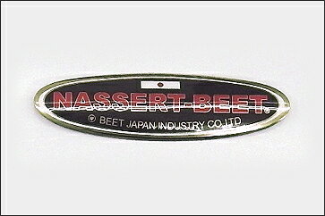 商品説明NASSERT-BEET 楕円エンブレム。仕様・規格■メーカー■・BEET[日本ビート工業]■メーカー品番■・0707-NR1-03■JANコード■・4582346456742■詳細■○サイズ：145mm×43mm○1枚 弊社の取り...
