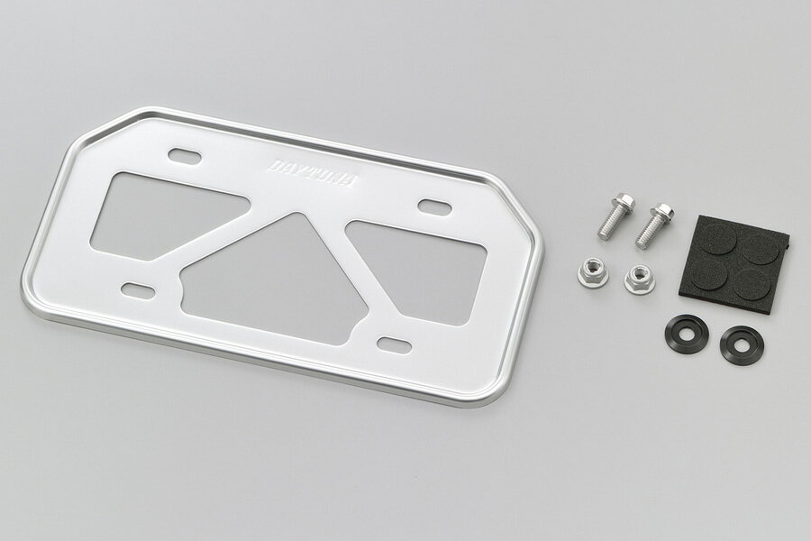 商品説明軽量でシャープなデザイン！振動によるナンバープレートのひび割れや破損を予防します。1mm厚アルミ材を大胆に肉抜きすることで必要な強度を保ちつつ、極限まで軽量化しました。板厚が薄いのでフチのプレスラインもシャープになりスタイリッシュ。...