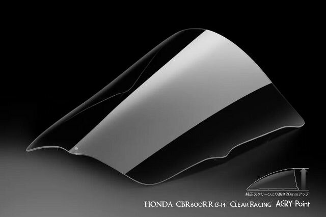 商品名 : CBR600RR 13-19 クリア レーシング 20mmアップメーカー品番 : 110250適合メーカー : ホンダ適合車種 : CBR600RR 13-19カラー : クリア取付穴 : 無しモール : 無しノーマルスクリーン...
