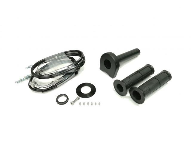 ACTIVE 汎用スロットルキット TYPE-2 ブラック 巻取φ36 [ワイヤー:メッキ金具 1050mm] ブラック 汎用スロットルキット TYPE-2 ブラック 巻取φ36 [ワイヤー:メッキ金具 1050mm] アクティブ スロット...