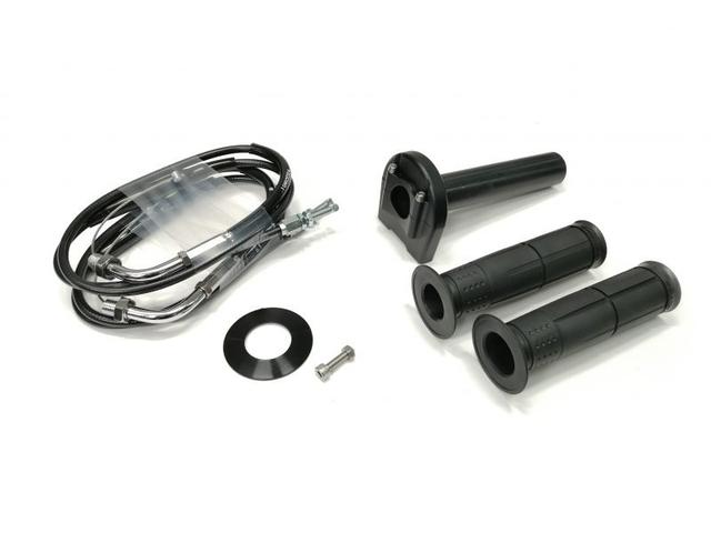 ACTIVE 汎用スロットルキット TYPE-3 ブラック 巻取φ40 [ワイヤー:メッキ金具 900mm] ブラック 汎用スロットルキット TYPE-3 ブラック 巻取φ40 [ワイヤー:メッキ金具 900mm] アクティブ スロットルキ...