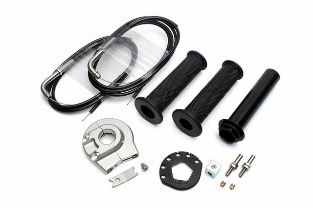 ACTIVE ハイスロットルキットEVO2 汎用キット [ホルダー:ラージ/シルバー] 巻取φ48 シルバー ハイスロットルキットEVO2 汎用キット [ホルダー:ラージ/シルバー] 巻取φ48 ほぼすべてのハンドルに対応可能な最長1400...