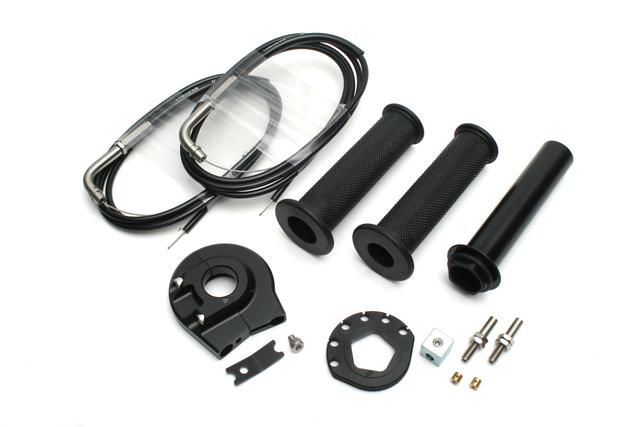 ACTIVE ハイスロットルキットEVO2 汎用キット [ホルダー:ラージ/ブラック] 巻取φ48 ブラック ハイスロットルキットEVO2 汎用キット [ホルダー:ラージ/ブラック] 巻取φ48 ほぼすべてのハンドルに対応可能な最長1400...