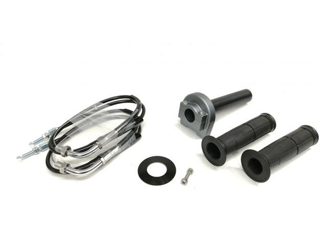 ACTIVE 汎用スロットルキット TYPE-1 ガンメタ 巻取φ42 [ワイヤー:メッキ金具 700mm] ガンメタリック 汎用スロットルキット TYPE-1 ガンメタ 巻取φ42 [ワイヤー:メッキ金具 700mm] アクティブ スロッ...