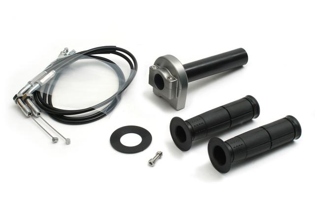 ACTIVE TMR専用スロットルキット TYPE-1 ガンメタ 巻取φ40 [ワイヤー:メッキ金具 800mm] ガンメタリック TMR専用スロットルキット TYPE-1 ガンメタ 巻取φ40 [ワイヤー:メッキ金具 800mm]▲サンプ...