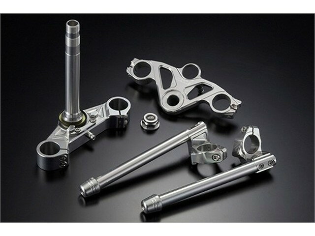 商品説明アルミ削り出し製トップブリッジとハンドルSETとのセットセンターナット、バーエンド付き・ハンドルSETのストリート用は2種類ありますので以下を参考にお選び下さいストリートA 垂れ角は10°(純正は0°)高さは15mmダウンストリート...