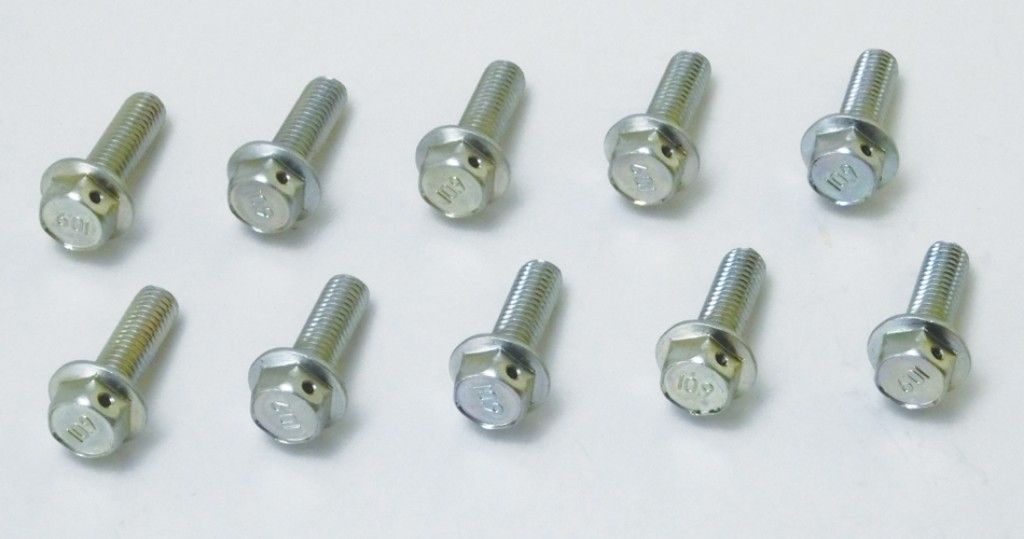 SCM435(クロモリ)／強度区分10.9を使用したM8×25 P1.25のワイヤーロック用穴付のキャリパーボルト。素材：SCM435(クロモリ)(強度区分：10.9、引張強度：1000N／平方ミリメートル、耐力：900N／平方ミリメートル...