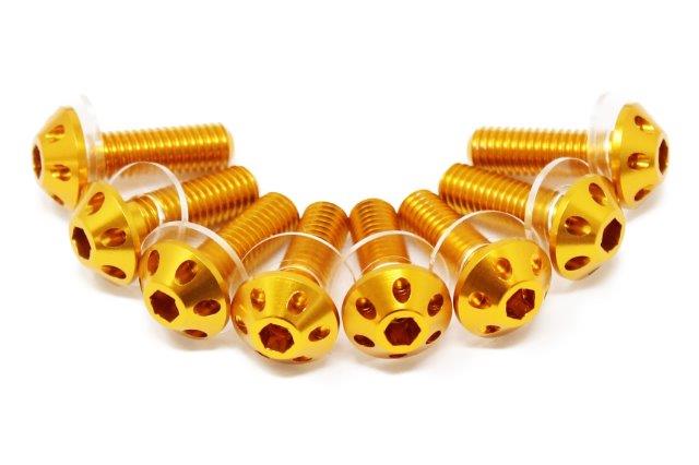 ■商品説明・サイズ：M5×16mm・高強度アルミニウム合金素材(A6061-T14)削り出し、アルマイト仕上げで美しい外観を長く保ちます。・ボルトと同じ数量のポリカーボネートワッシャーを付属します。■注意事項・モニターの環境等の理由により画...