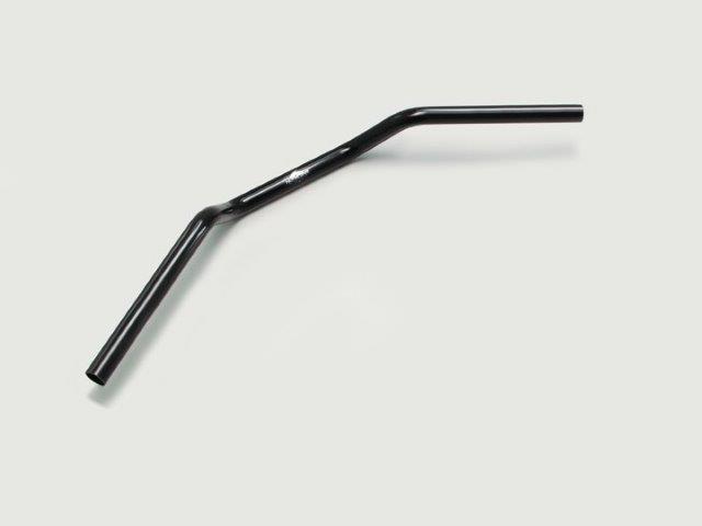 スチール製 外径φ25.4mm　内径φ20.8mm JMCA基準値クリアブラッククローム+アクリル塗装 二重防錆処理仕上げスイッチ穴加工済み 構造変更不要 ケーブル・ホース類もノーマルのままでOKノーマル比 30mmアップ　50mmバック※...