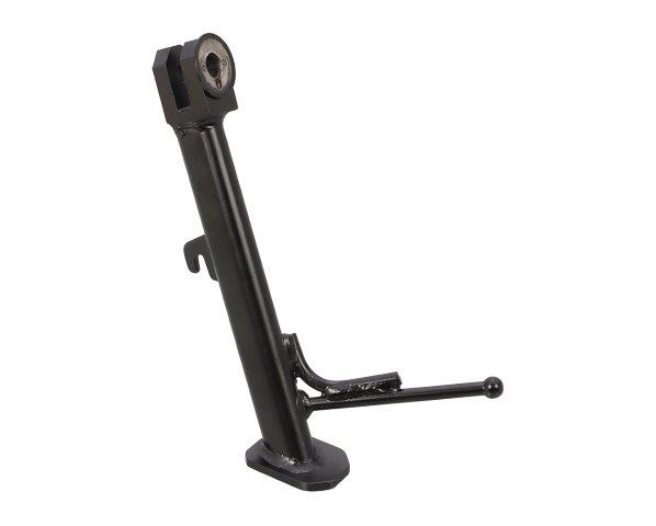 CL250の約20mmローダウン化に合わせて設計されたショートサイドスタンドです。駐車の際、安定感のある程よい傾きとなります。○スチール製　○ブラック塗装仕上げ　○ノーマル比：約13mmショート※組み合わせパーツ・仕様　GB350用KITA...