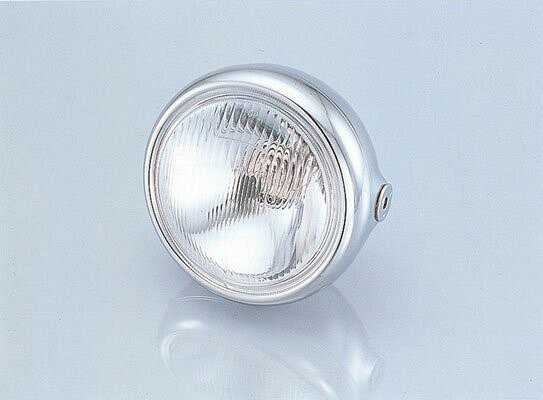 ※画像はイメージの場合がございます。※必ずメーカーホームページをご確認ください。12V60/55W　H-4球仕様商品説明ミニバイクに最適な大きさのヘッドライトです。ヘッドライトケースはメッキとブラックの2種類を設定し、メッキヘッドライト仕様...