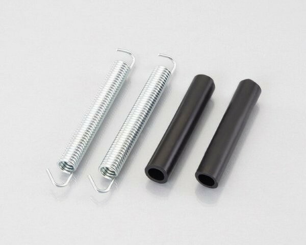 ※画像はイメージの場合がございます。※必ずメーカーホームページをご確認ください。商品説明スプリングで固定しているサイレンサーの補修パーツです。スプリングを振動からの耐久性低下を軽減させる防振ラバー付、各サイズ取り揃えています。※マフラー及び...