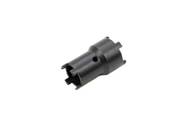 "ホンダ車のミッションバイクのクラッチナットに使用する専用工具です。 外径φ26mm/外径φ31mm 爪幅5.4mm×爪高さ5mmカラー：ブラック サイズ：26mm×31mm 材質[素材]：スチール 使用箇所：ロックナット 内容量[数量]：...