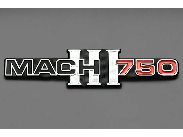 Kawasaki H2/750SS"MACH"の文字を冠するアルミダイカスト製サイドカバーエンブレム。■ 商品に関する注意商品によっては [PDF] 図面や [YouTube] 動画等の手順がある場合があります。必ずメーカー公式サイトをご確...