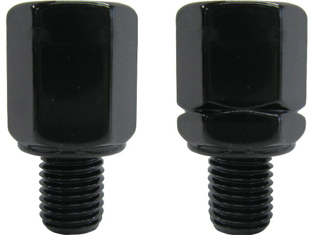 ネジ径10mm正ネジ→10mm逆ネジ、10mm正ネジ→10mm正ネジ（ピッチ：1.25mm）色・材質色：ブラック材質：鉄部品構成・本体×2ネジ方向が合わない場合「正ネジミラーの取付け」■カラーはブラックとメッキ、バイクに合わせて選べる2タイ...