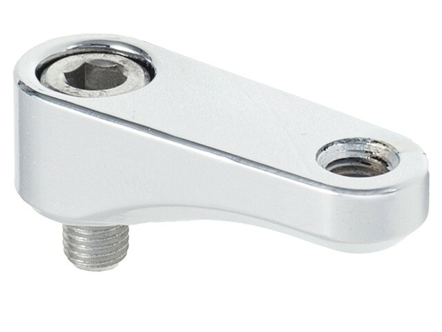 ネジ径オス側・メス側共に10mm 正ネジ色・材質色：クロームメッキ素材：亜鉛ダイキャスト部品構成・本体・キャップスクリューM10（ピッチ1.25）45mmオフセット■ミラーを見やすい位置に45mmオフセットし、後方視界確保■ミラー以外にもパ...