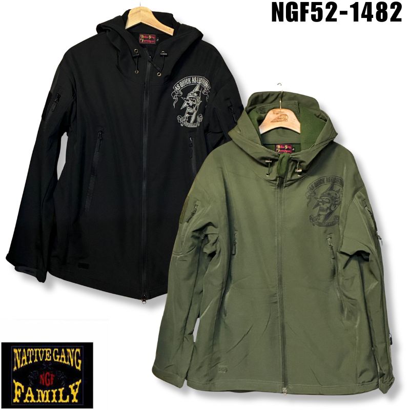 ■メーカー：CHIGIRI ■ブランド：NATIVE GANG FAMILY ■素材 表地:ポリエステル90.7% 裏地:スパンデックス9.3％ ■カラー：ブラック、カーキ ■仕様：全てプリント 【商品詳細】 ファンキーなバイクベイビーがバ...