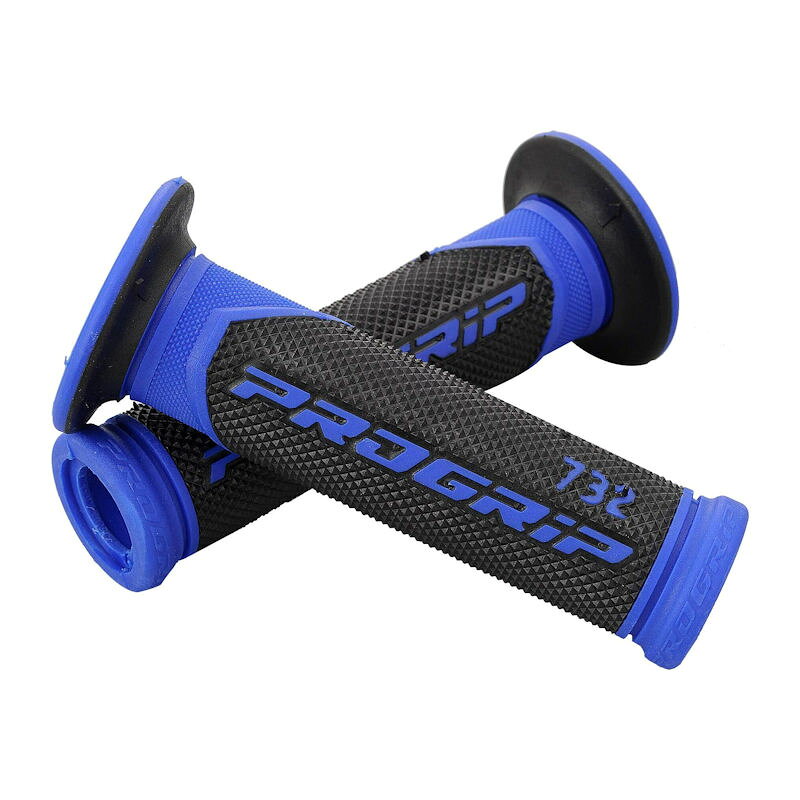 適合車種：汎用品 長さ：125mm 内径：左側：22mm/右側：25mm 特長：732タイプ エンジンや路面からの振動を吸収する耐震ゲル素材のグリップの新デザイン。 ブラック/ブルー