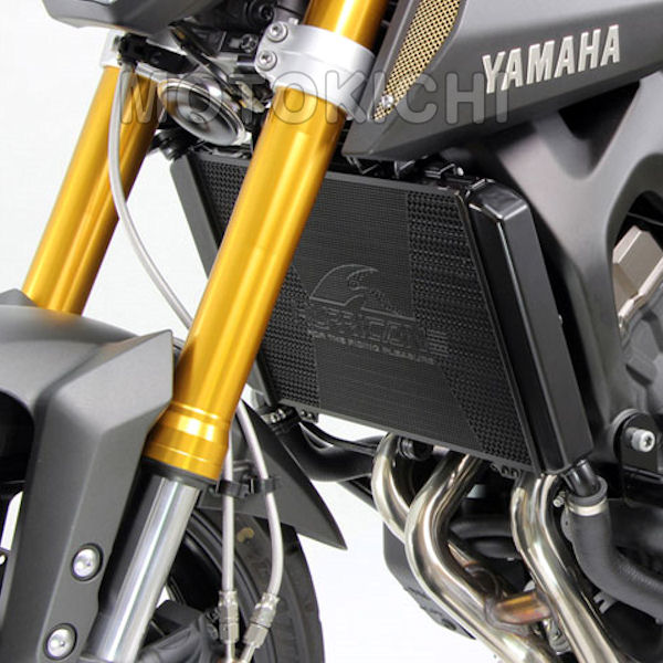 適合車種：YAMAHA MT-09 MT-09Tracer まき上がる小石やゴミ等からコア部を保護！ ステンレス製 高精度ハニカムメッシュ