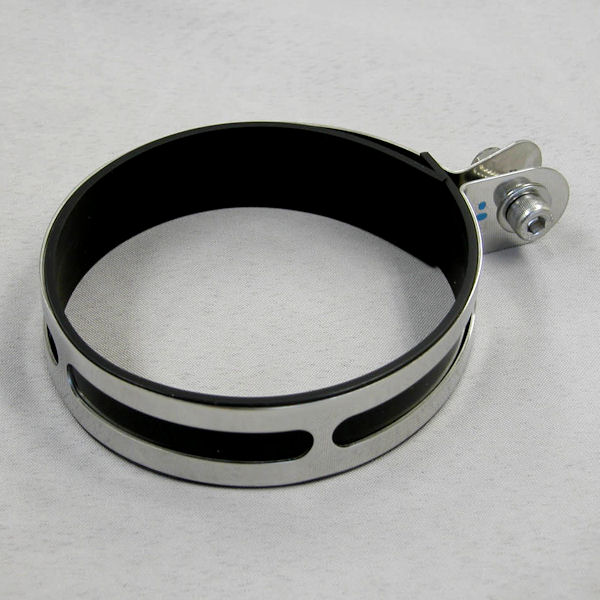 マフラーバンド 120mm 耐熱ゴム付属　ステンレス製