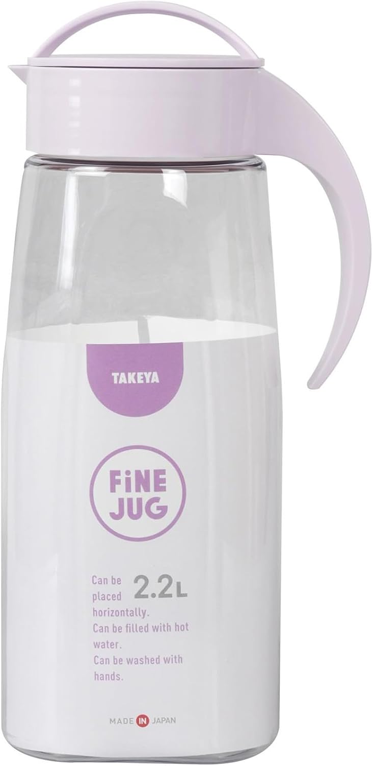 ブランド タケヤ化学工業(Takeya) 材質 プラスチック 色 　　　3)ソフトパープル 容量 2.2 リットル 特徴 耐熱性、横置きOK サイズ(約):156×106×高さ315mm 本体重量(約):324g 素材・材質:本体/AS樹脂...
