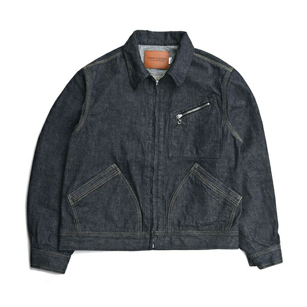【Item Description】 通常の右綾とは逆方向に織り上げたオリジナル左綾デニムを採用したワークジャケット。 糸の撚り方向と同じ左上がりで織ることで糸が締まり、立体的な綾目と、穿き込むほどに柔らかく身体に馴染む特有の風合いが生まれ...