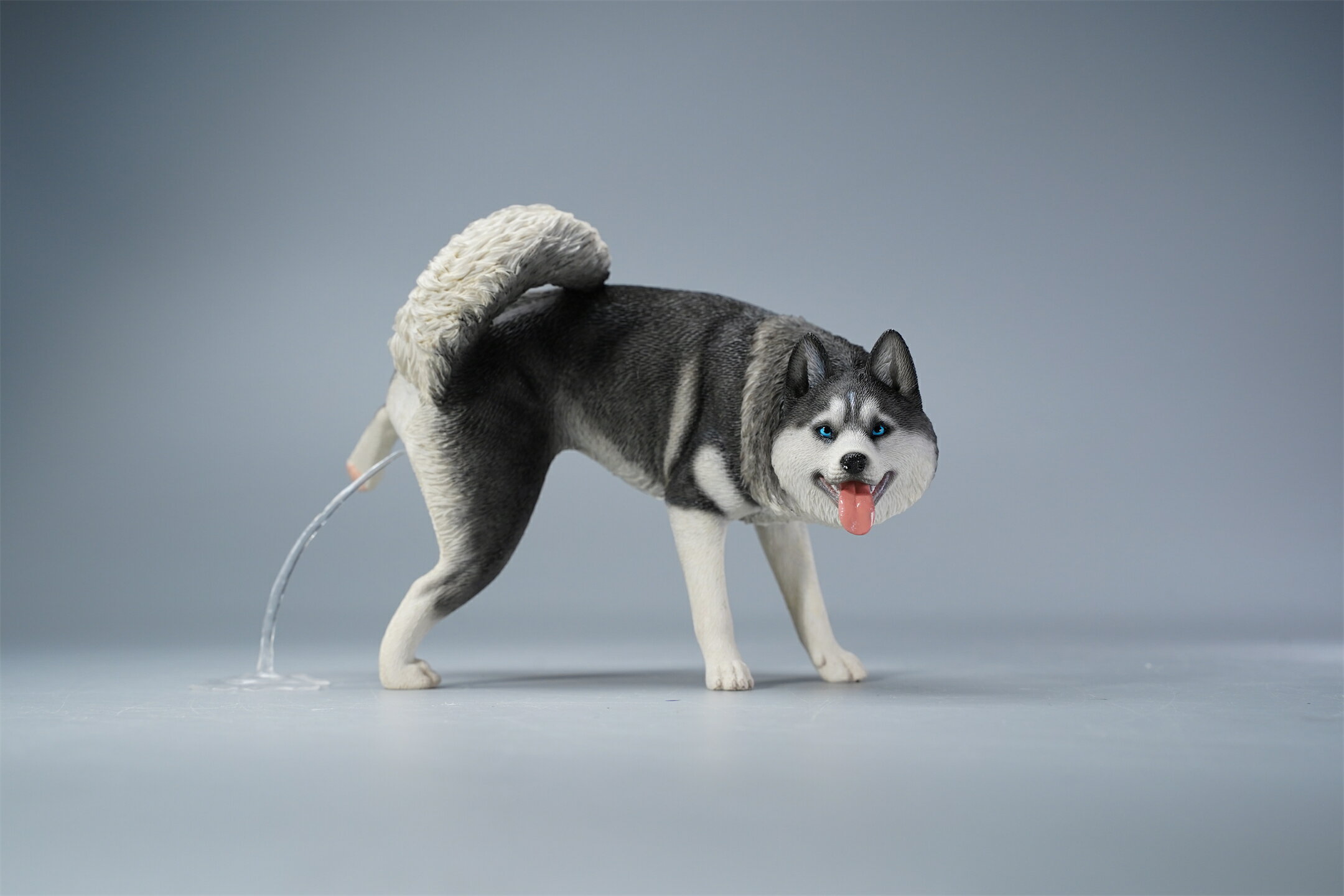 商品情報サイズ17.5×8.5×13cm（長さ×幅×高さ）重量393g（工場の実出荷を基準とする）素材樹脂内容ハスキー·リフト×1，尿×1JXK 111ハスキーおしっこする姿 JXK直営店 5