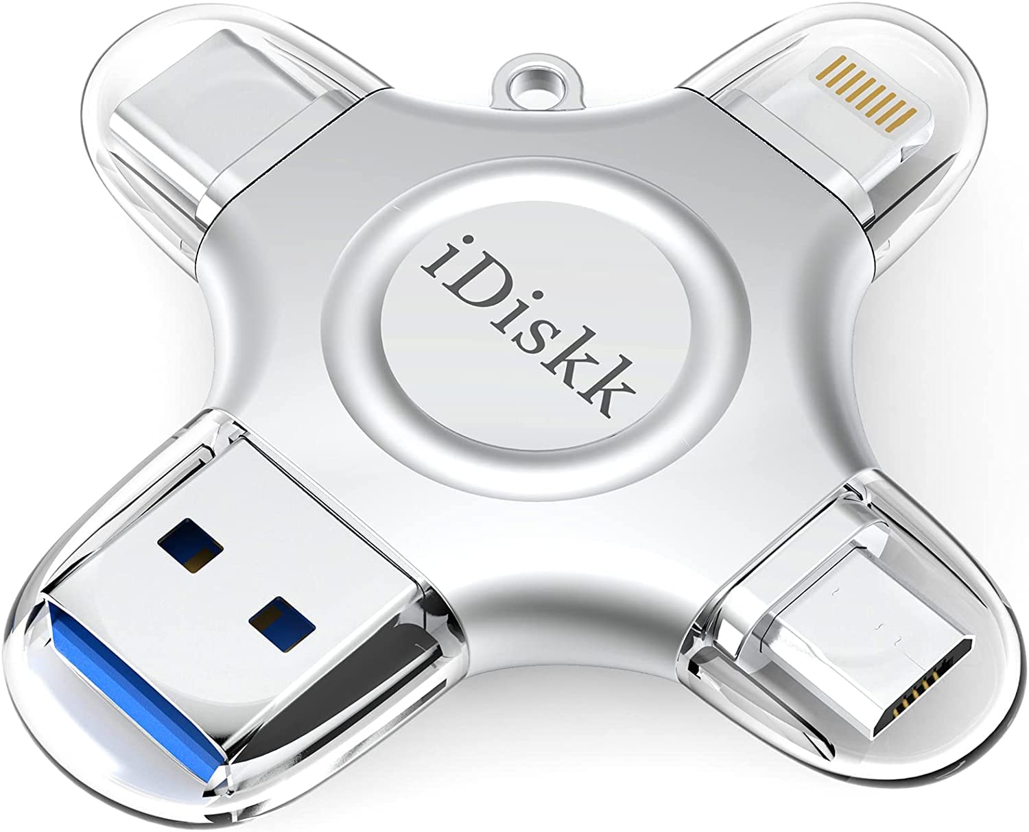 ・【多機能4 in 1 USBメモリ・プラグ&プレイ】 iPad usbメモリーをiPhoneやiPadに挿して、すぐ簡単に使える。4つのコネクタに対応したusbフラッシュメモリは、Type-C、MicroUSB、LightningとUSB...