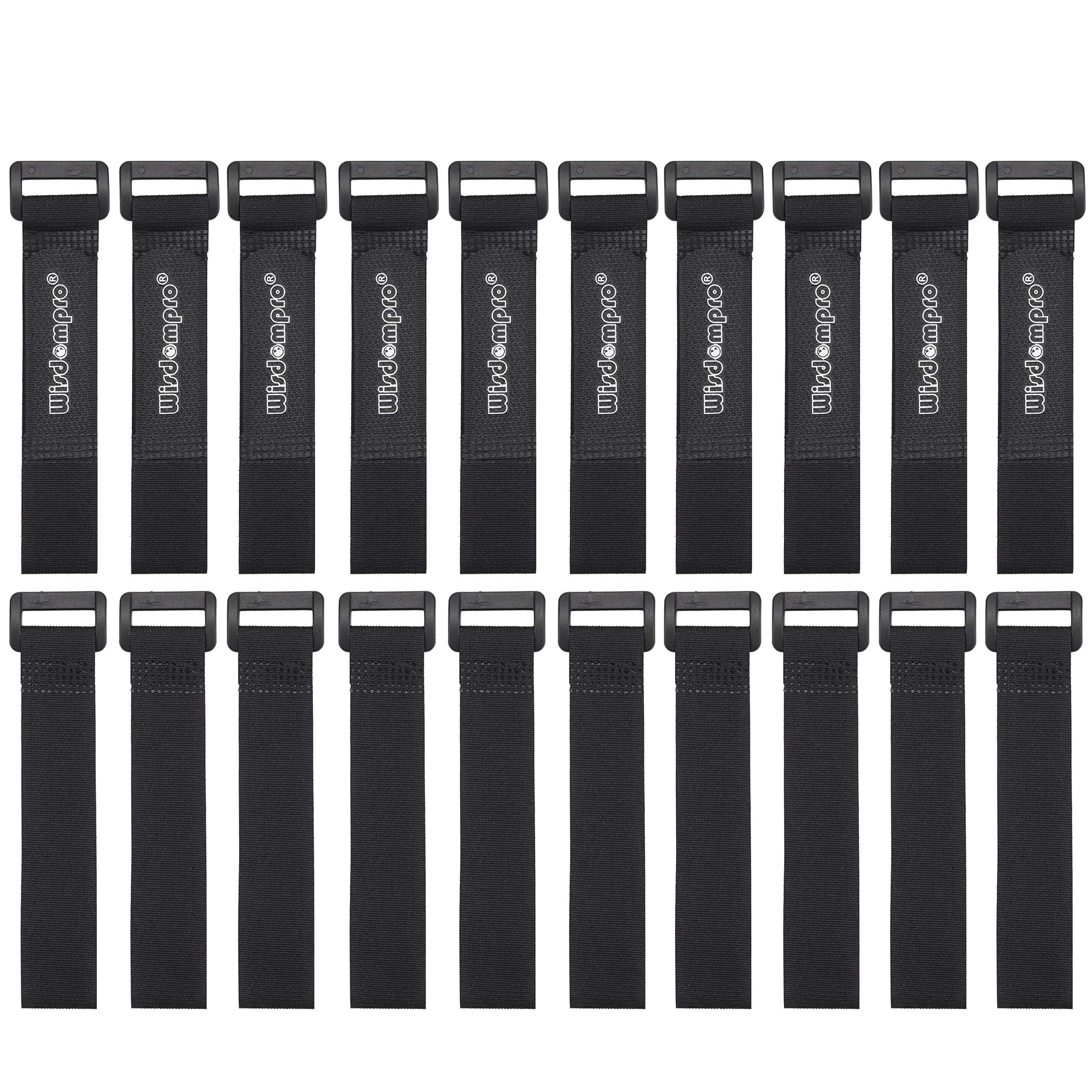 ・【商品仕様】サイズ：2x20.5cm（幅x長） 入り数：20本 材質：ナイロン（バンド）＋プラスチック（バックル）・【繰り返し使用可能】耐久性と粘着力の強いナイロン素材で作られて、何度も繰り返し使用でき、取付と取り外しも非常に簡単です。な...