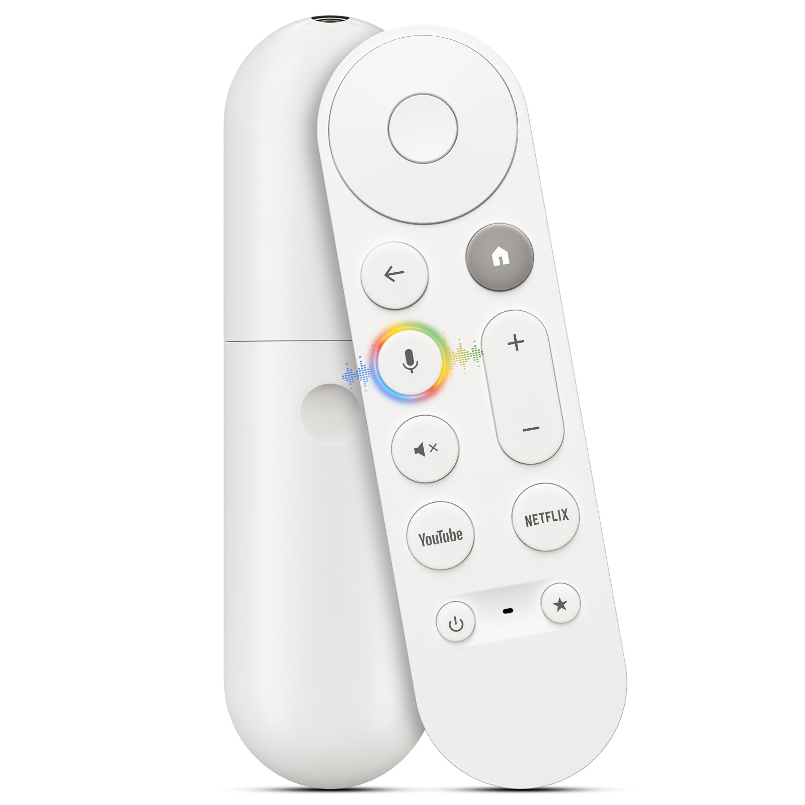 ・【グーグルテレビ用リモコン】Google TV Streamer(4K)に交換する音声リモコンです。グーグルテレビに対応して、前のクロームキャストモデルChromecast with Google TV (4K)、Chromecast w...