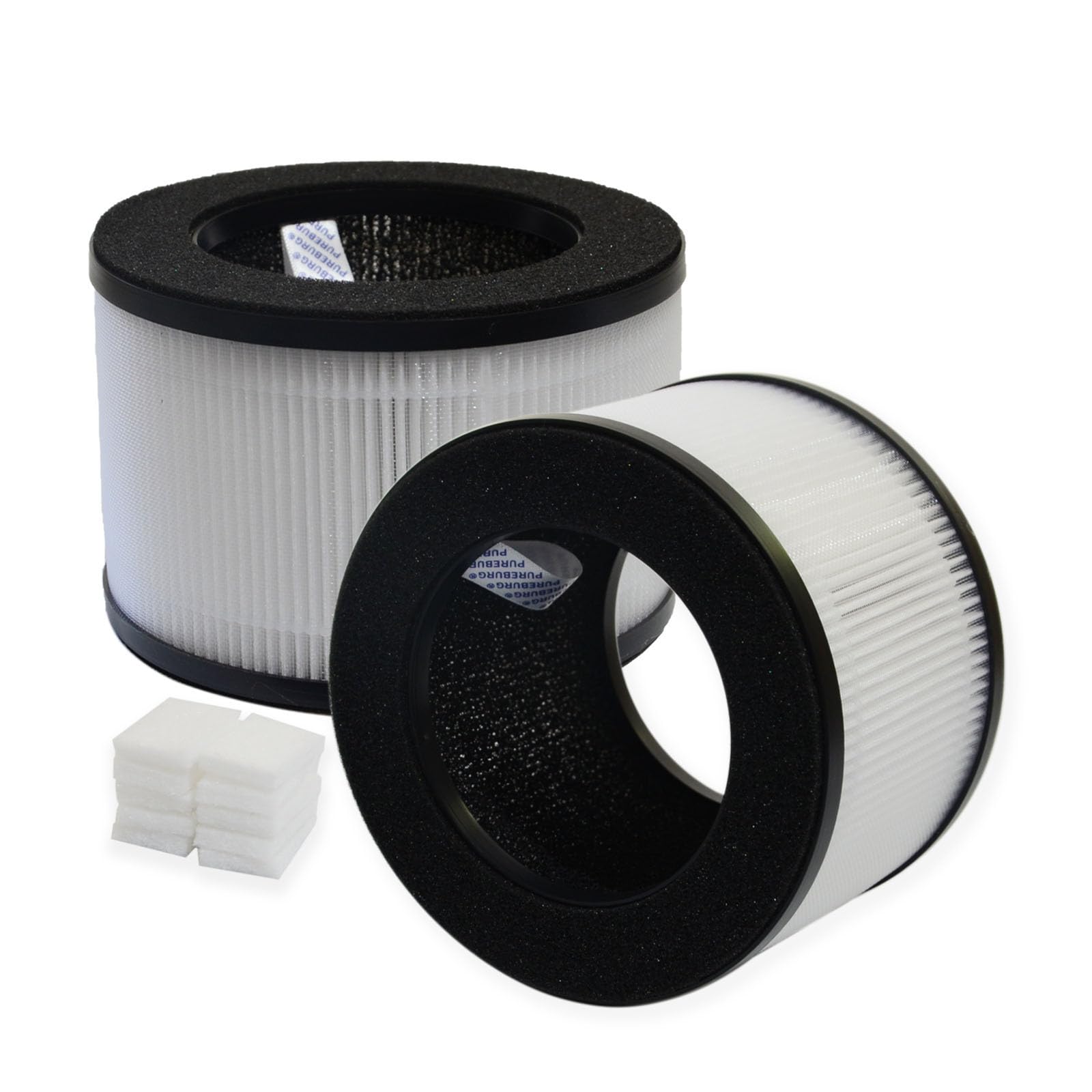 ・H13 3段階ろ過 True HEPAフィルター (交換用フィルターは、メッシュプレフィルター、高効率HEPAフィルター、活性炭がすべて1つになったコンビネーションユニットです。) アロマパッド12個。・Mooka M01空気清浄機に対応...