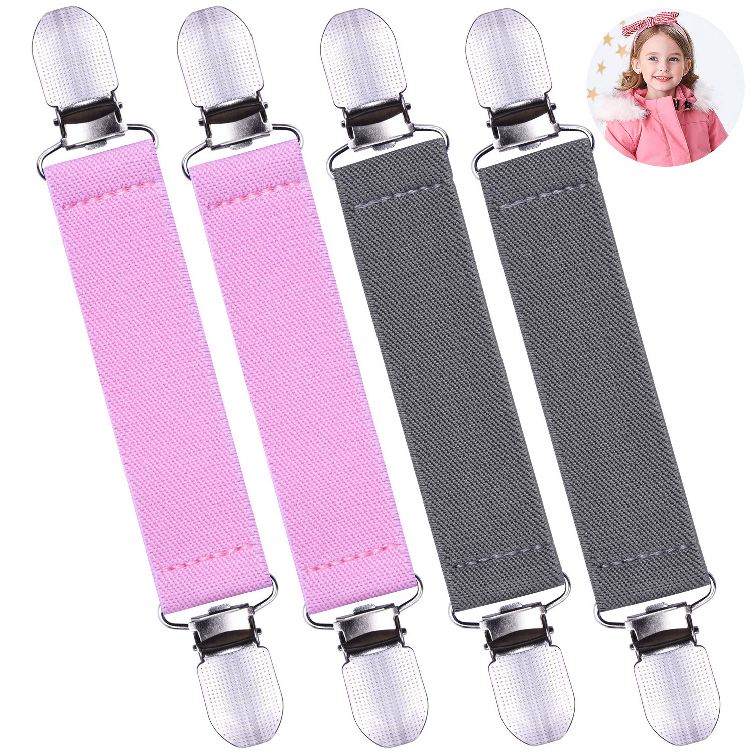 ・【商品仕様】サイズ/全長：16cm 伸縮バンド部分：10cm クリップ：3.5cm 材質/バンド：ポリエステル＋ゴム クリップ：鉄（ニッケルメッキ）＋プラスチック・【高品質のクリップ】こだわりのニッケルメッキメタル材質で作られ、かなり頑丈...