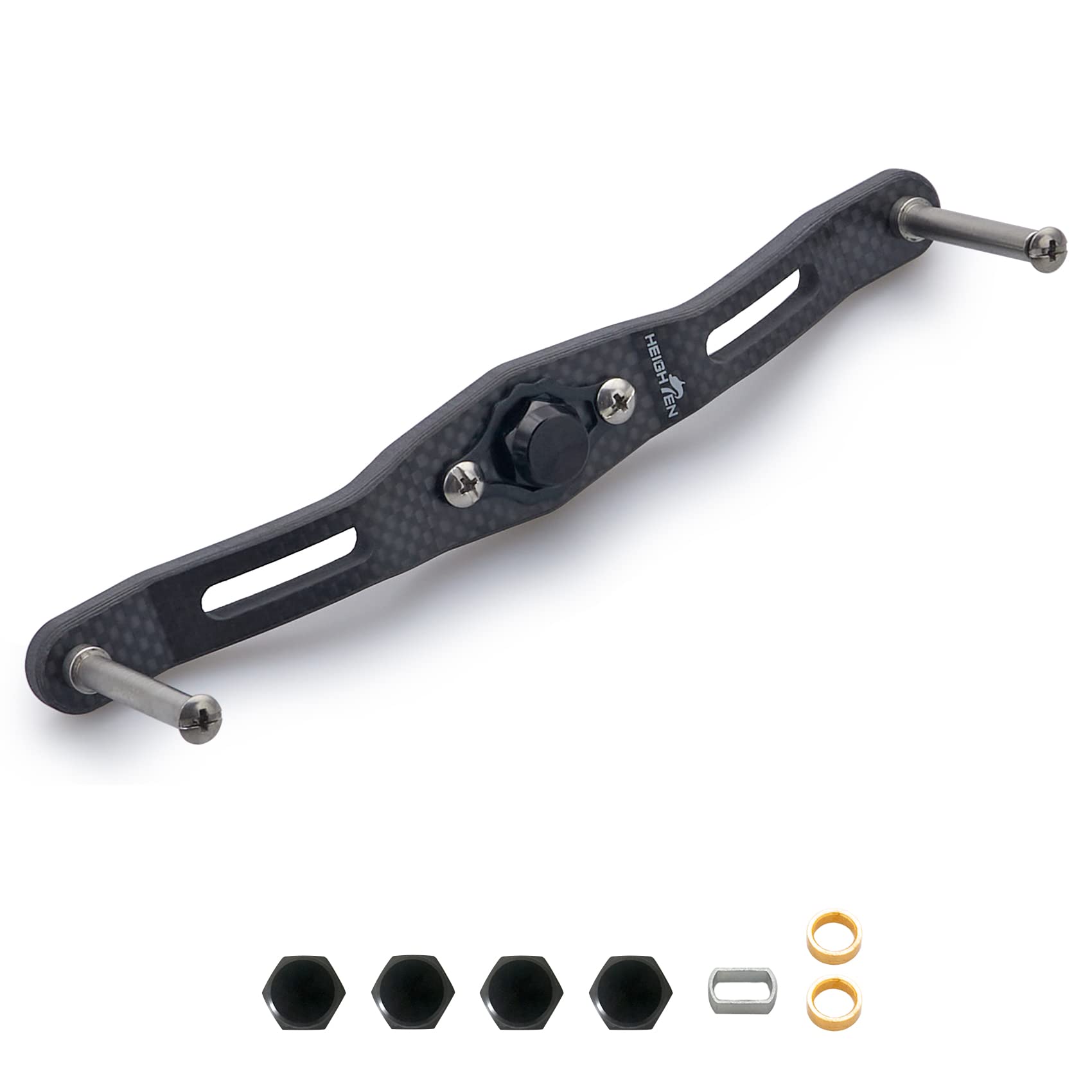 ・【特徴】超長軸芯距離130mm/120mm/110mmカーボンハンドル(ノブ無し)、厚さ4mmの1.5K炭素布のハンドル軽くて更に強度アップ。・【サイズ】ハンドル軸心距離130mm/120mm/110mm(ノブ無し) 【総重】19g/18...