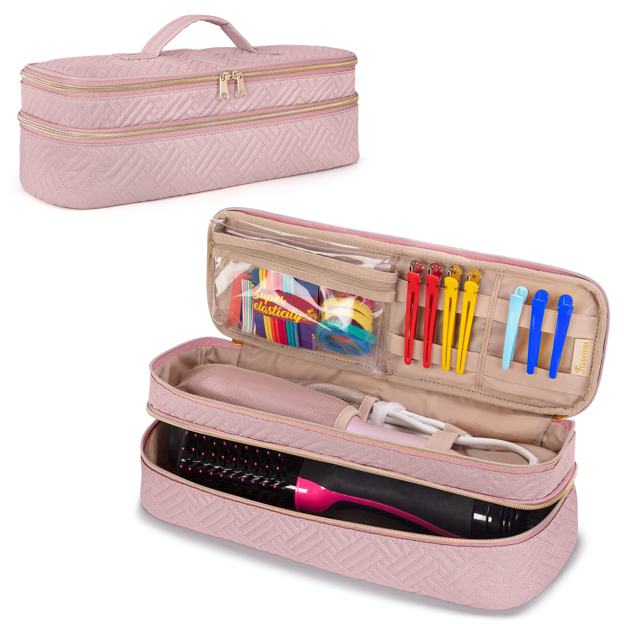 ・多機種適用：39.5*13*7.5cmの大きい下層部で、パナソニックのほとんどのヘアーアイロン、くるくるドライヤーなどには適用していています。SALONIA、コイズミなどのヘアアイロンやヘアードライヤーブラシにも互換性があります。(ヘアア...