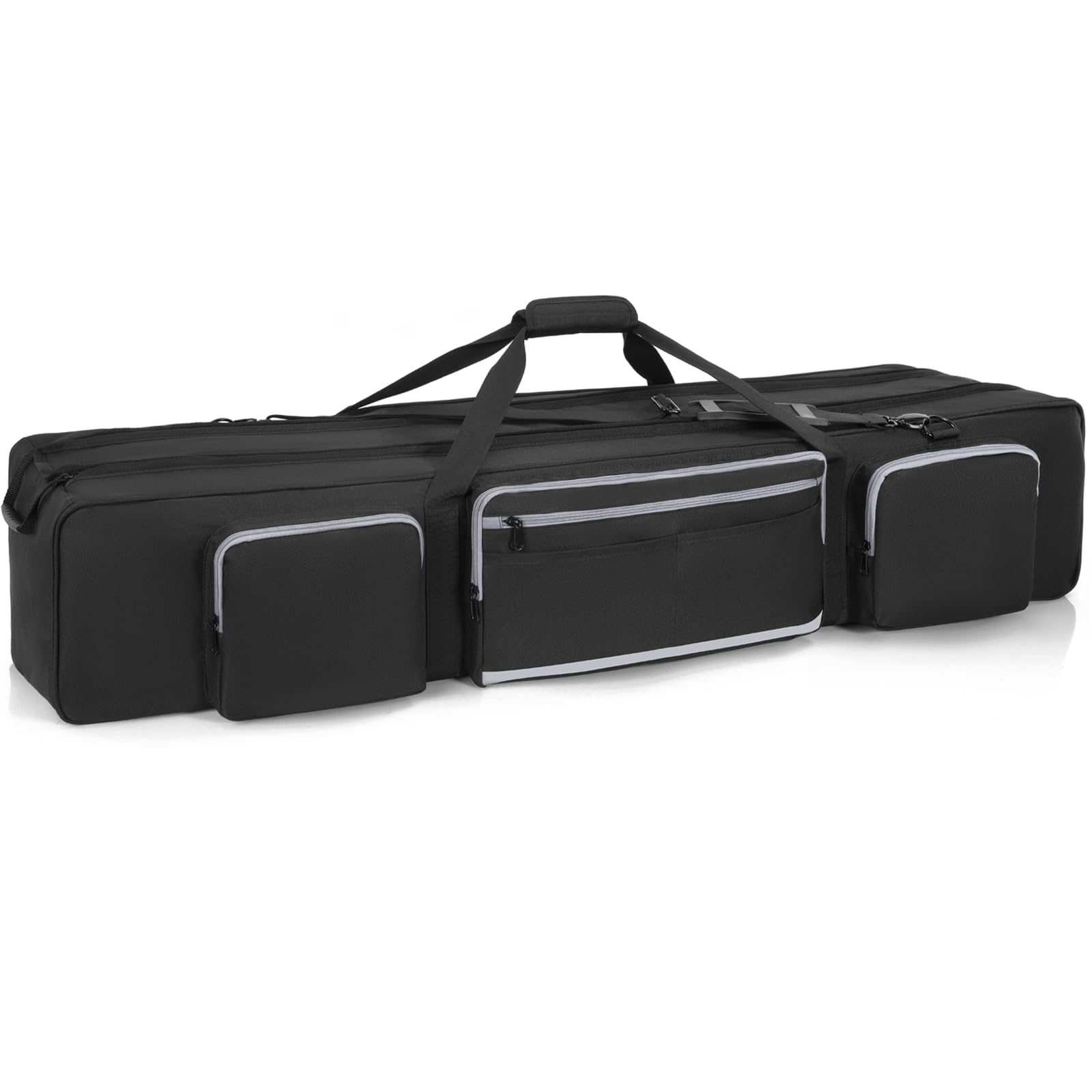 ・・【製品情報】 寸法：52インチ三脚ケース、長さ132 x 幅25 x 高さ25 cm、ブラック 材質：（外層）900 D防水材質+（裏地）210 D暗号裏地+（胴体充填）真珠綿+（底板）PP板+白鳥綿布 高品質材質：良質な材料を選んで製...