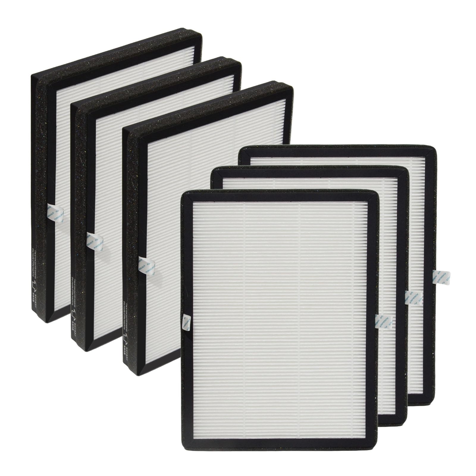 ・(H13 HEPAフィルター x 6) 高効率H13 HEPAフィルター。 ・・・ HEPAフィルターのリセット方法: フィルターのリマインダーをリセットするには、ファンボタンを15秒間押し続けてください。・・・・BLUEAIRの互換性あ...