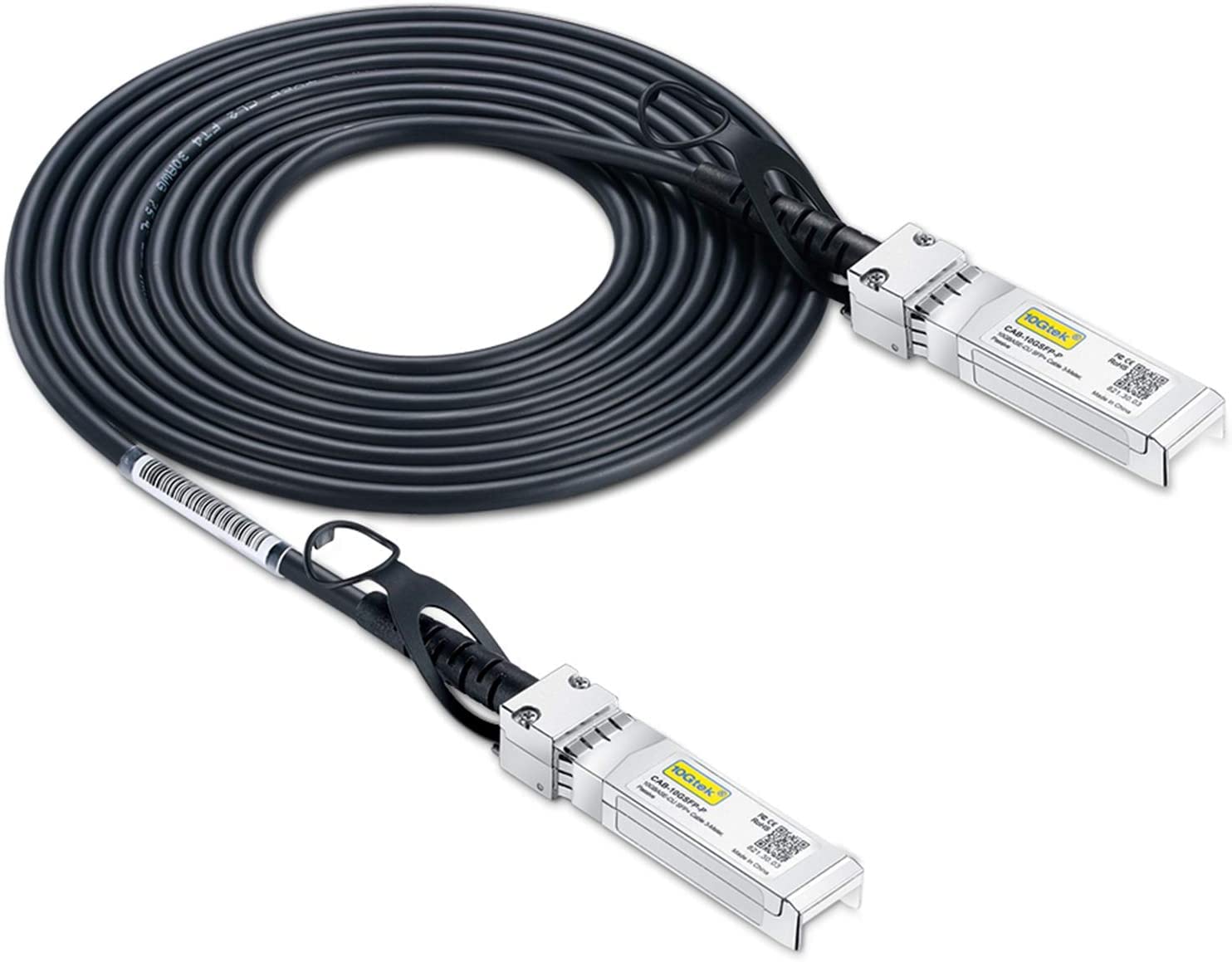 ・★【仕様】10GbE SFP +からSFP + DACへの直接接続銅Twinaxケーブル, 伝送速度10Gb/s, 4m，AWG26, パッシブ, 両端に10G SFP+コネクタ付, 温度範囲(℃)0~70・★【特徴】10G SFP +ケ...