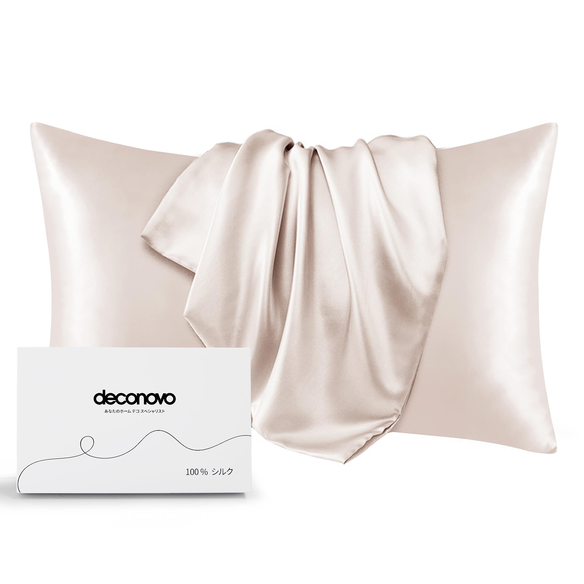 ・【6Aクラスの高品質シルク】Deconovoシルク枕カバーは両面に6Aクラスの高品質の100%天然シルクを採用し、丁寧に縫製して仕立てました。金属ファスナーを使用しなく、使いやすい封筒式タイプで取り外しが簡単です。OEKO認証済みですから...