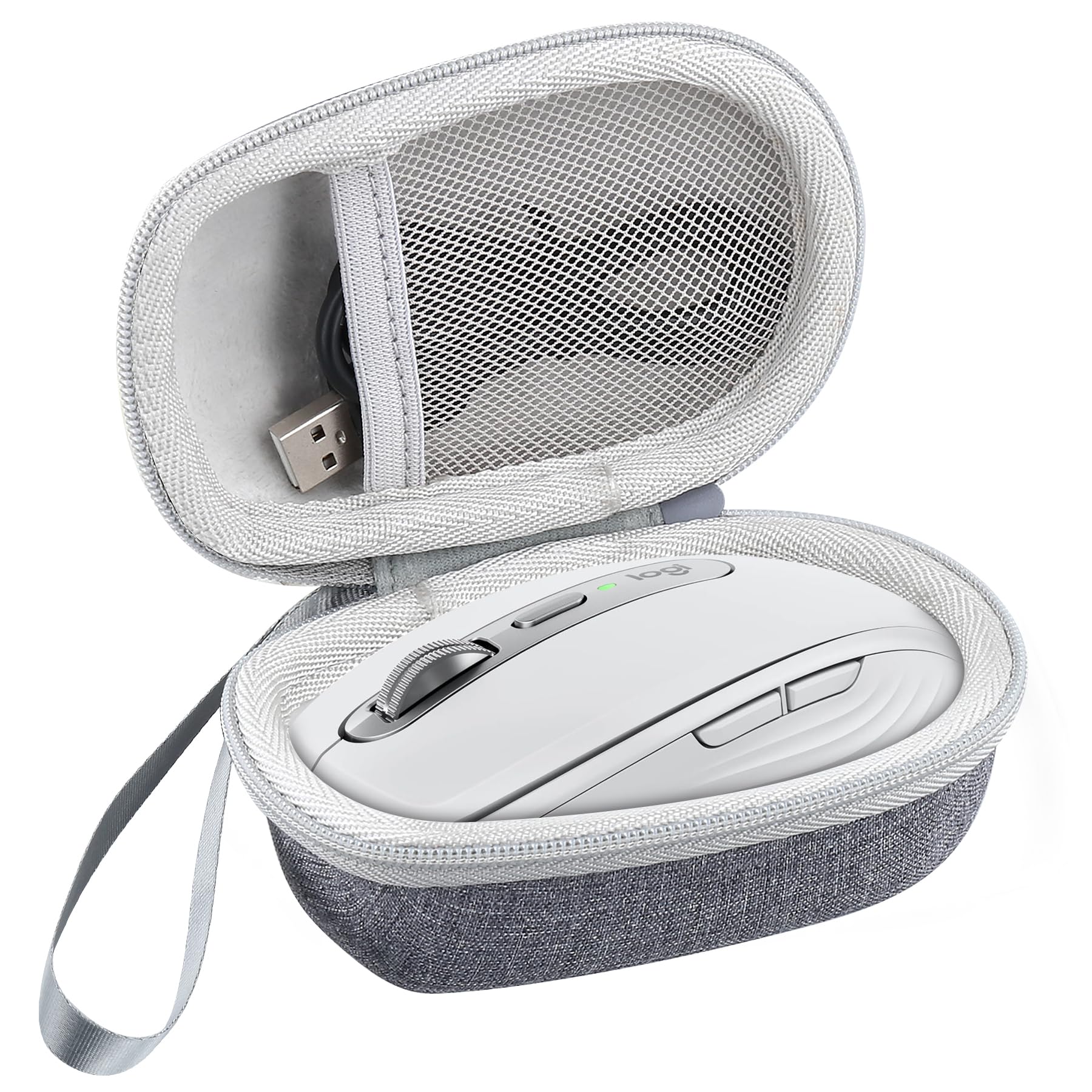 ・【合理的な保管】Aenllosi 収納ケースは、ロジクール MX ANYWHERE ワイヤレス マウスのために特別に設計されており、MX ANYWHERE 3S MX1800GR/MX ANYWHERE 3 MX1700GR/MX ANY...