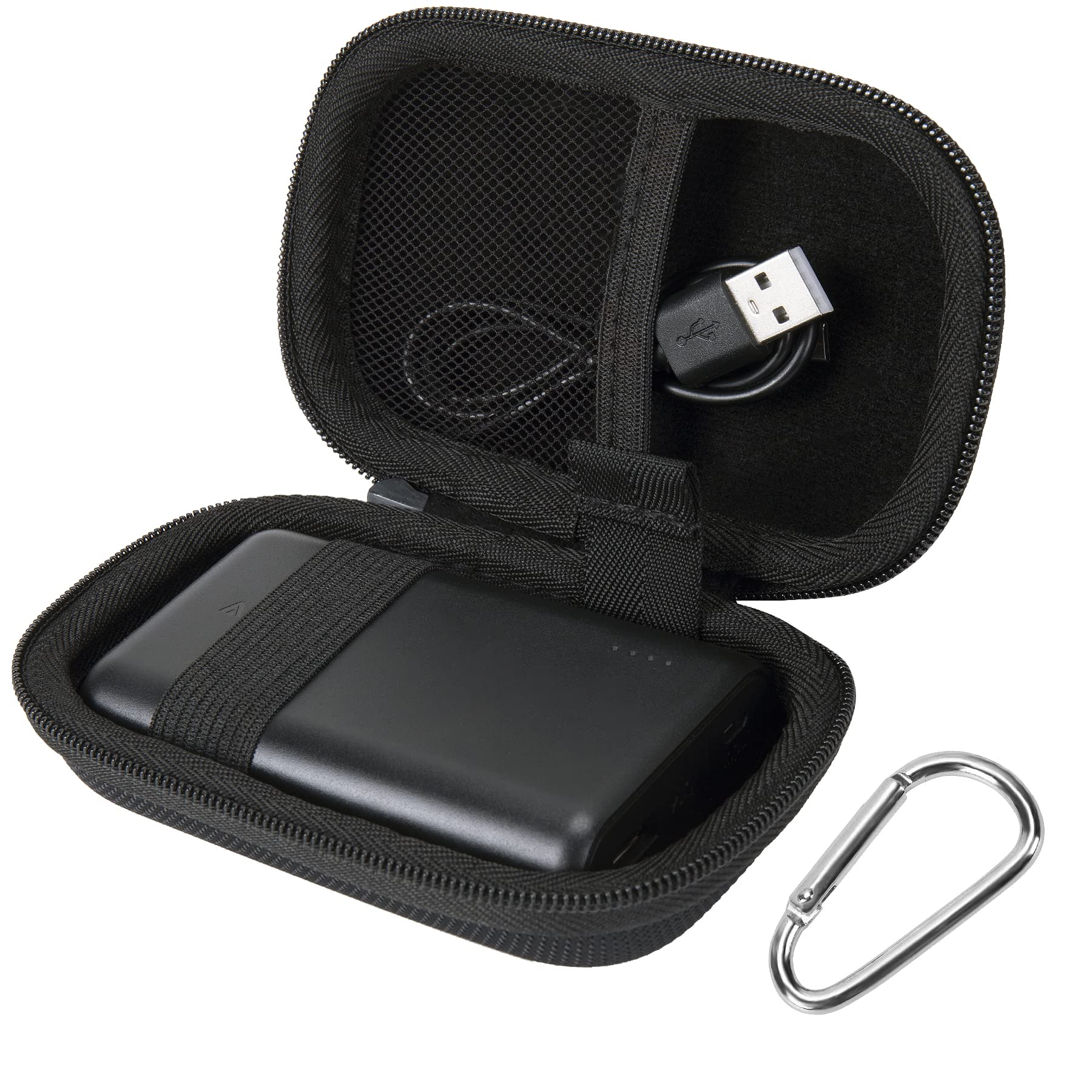 ・モバイルバッテリー収納ボックス-Aenllosi Anker モバイルバッテリー 大容量保護トラベル収納ボックス。・バッテリー収納ケースの内部素材は、非常に柔らかく、モバイルバッテリー ankerを完全に保護できるEVA素材で作られていま...