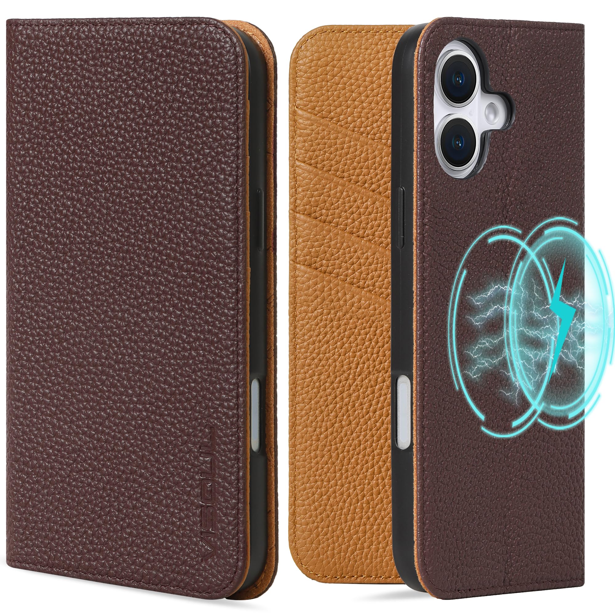 ・携帯ケース対応、ワイヤレス充電対応：iPhone 16 Plus 5G 6.7inchのみに対応しておりますが、他の型番が併用できません。対応機種と画面サイズをよくご確認のうえ、ご購入いただけますようお願い致します。・収納ポケット、横置き...