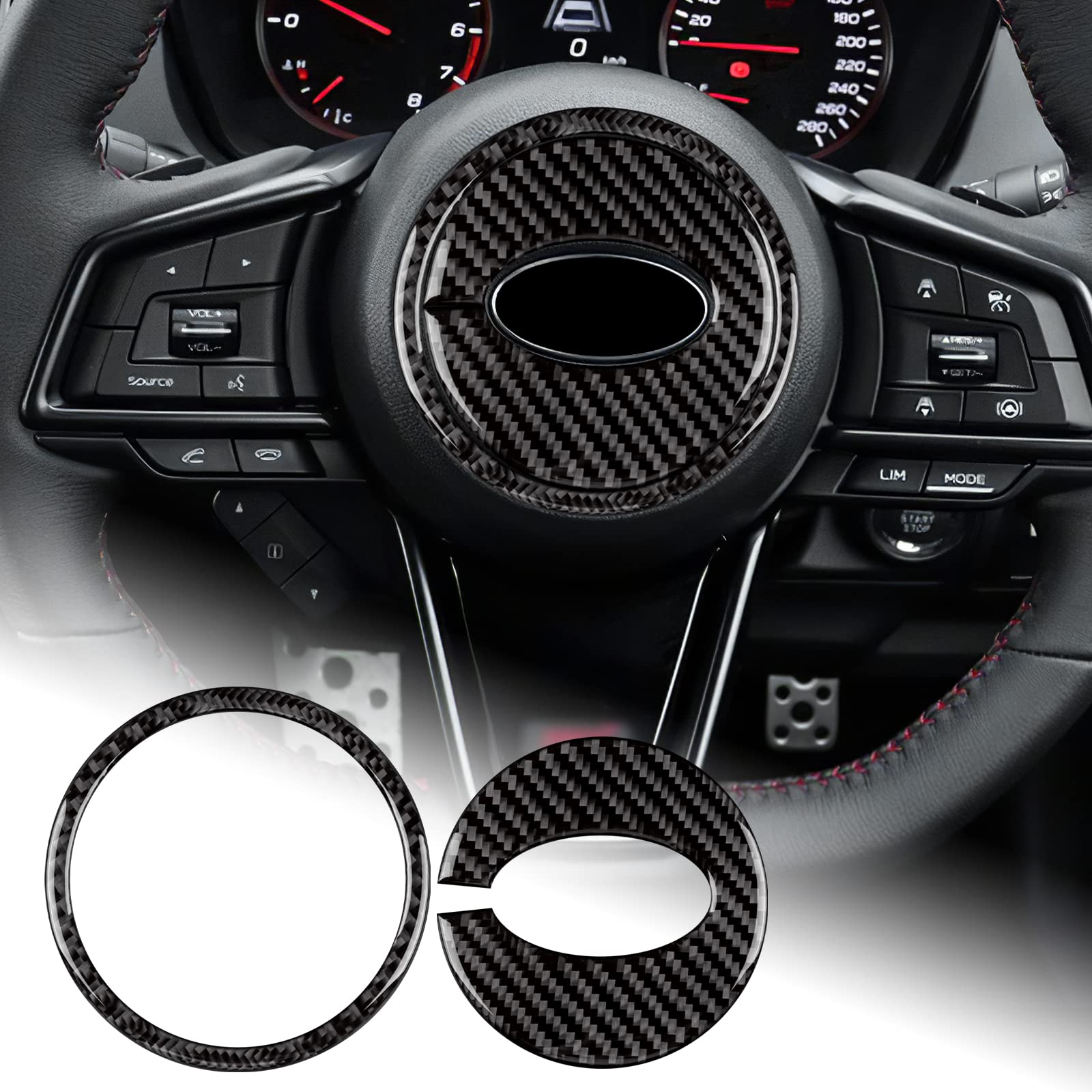 ・車種専用：スバル WRX 2代目 VB系/WRX STI /スバル レヴォーグ 2022-2025専用。・素材:製品は本物のカーボンファイバーでできており、保護を強化するために超透明コートポリウレタンが付いています。・取り付け簡単：工具不...