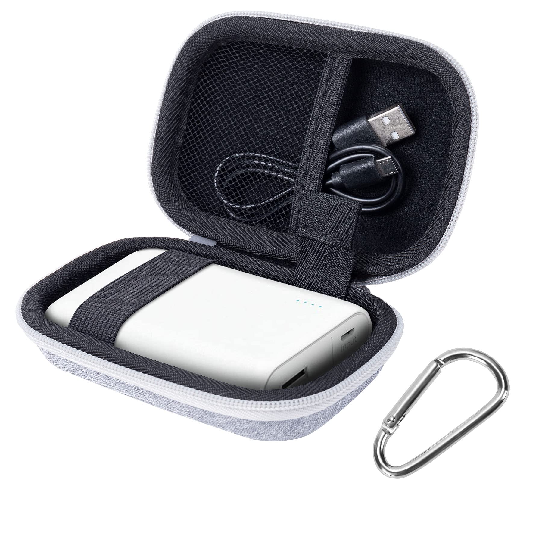 ・モバイルバッテリー収納ボックス-Aenllosi Anker モバイルバッテリー 大容量保護トラベル収納ボックス。・バッテリー収納ケースの内部素材は、非常に柔らかく、モバイルバッテリー ankerを完全に保護できるEVA素材で作られていま...