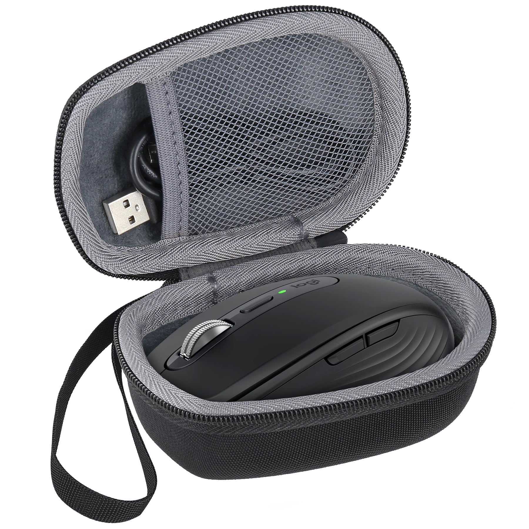 ・【合理的な保管】Aenllosi 収納ケースは、ロジクール MX ANYWHERE ワイヤレス マウスのために特別に設計されており、MX ANYWHERE 3S MX1800GR/MX ANYWHERE 3 MX1700GR/MX ANY...