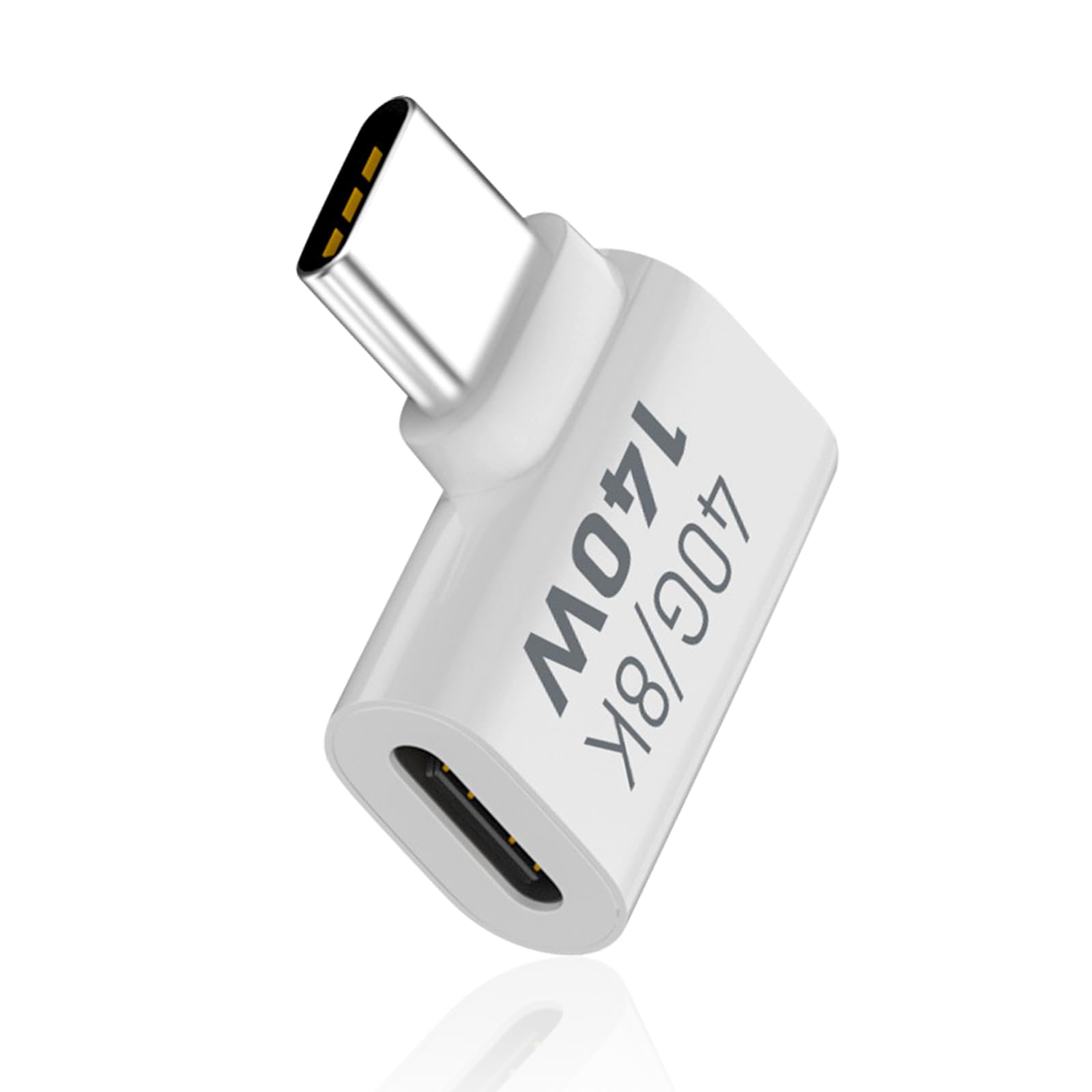 ・PD140W 40Gbps USB C L字変換アダプタ充電アダプターはスムーズな転送充電をサポートし、PDを最大140W（28V@5A）までサポートします。機器を傷つけずに安全で安定した充電が可能で、タイプCインターフェースのデバイスに...