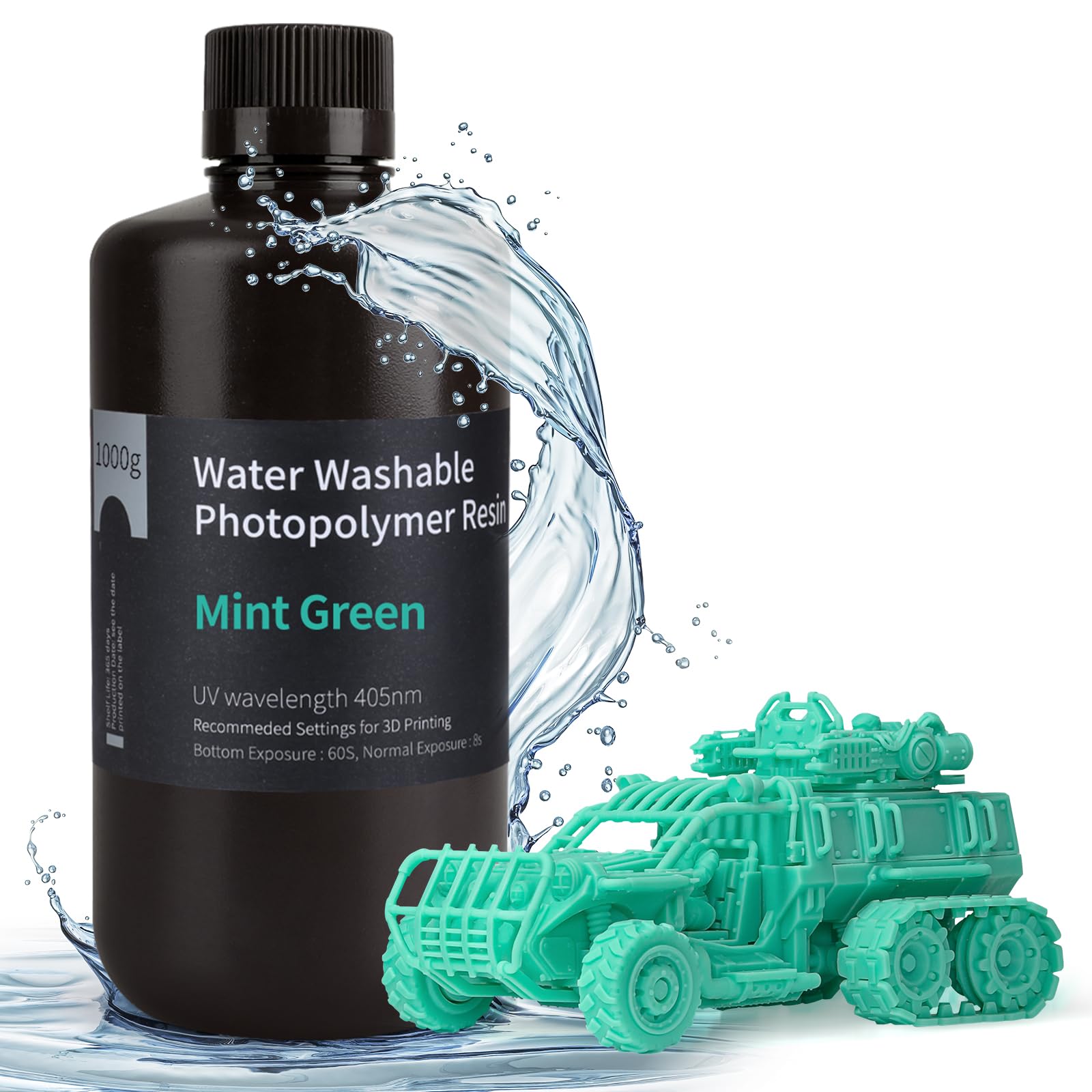 ・【低収縮・高精度】ELEGOOフォトポリマー樹脂には、光硬化時の体積収縮を抑えるためにメタクリル酸エステルモノマーがあります。・【優れた安定性】ELEGOO Rapid Resinの流動性が優れたので、印刷時間を大幅に短縮します。 そして...